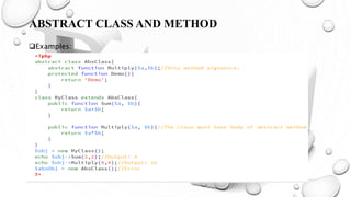 Introduction to PHP OOP | PPTX | Web Development | Internet