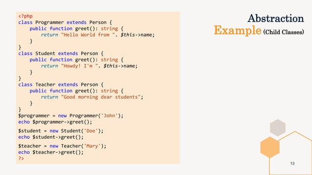Php Oop Lecture 04pptx Programming Languages Computing