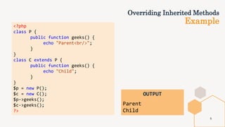 PHP OOP Lecture - 04.pptx | Programming Languages | Computing