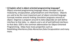 Php oops interview questions | PPT