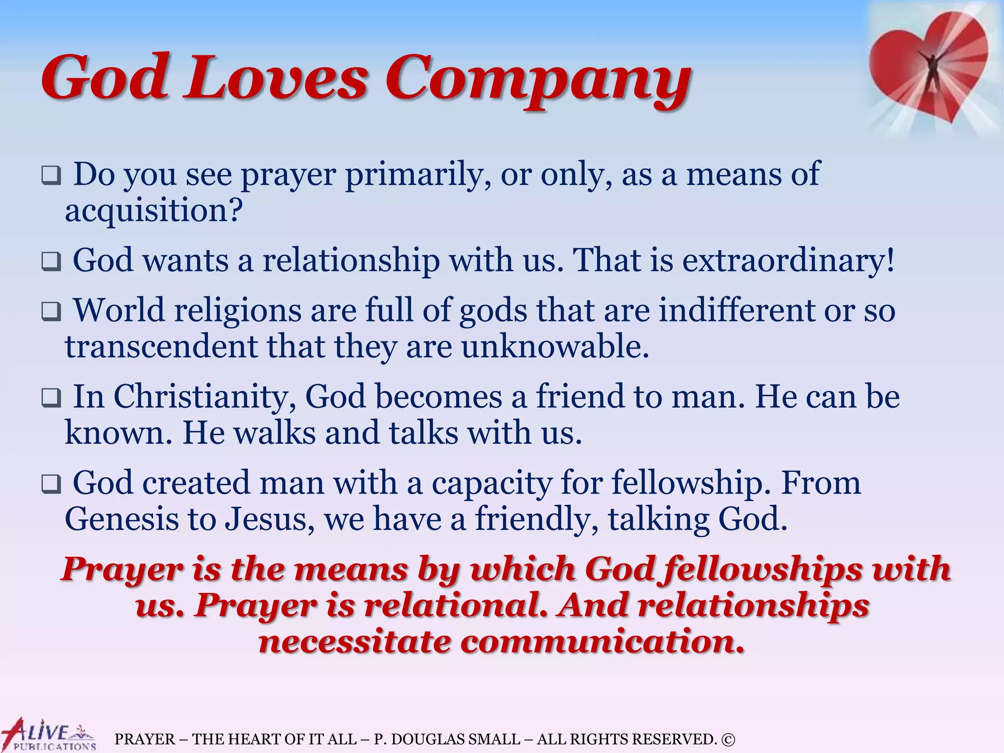 PRAYER - The Heart of It All - Chapter 1 | PPTX