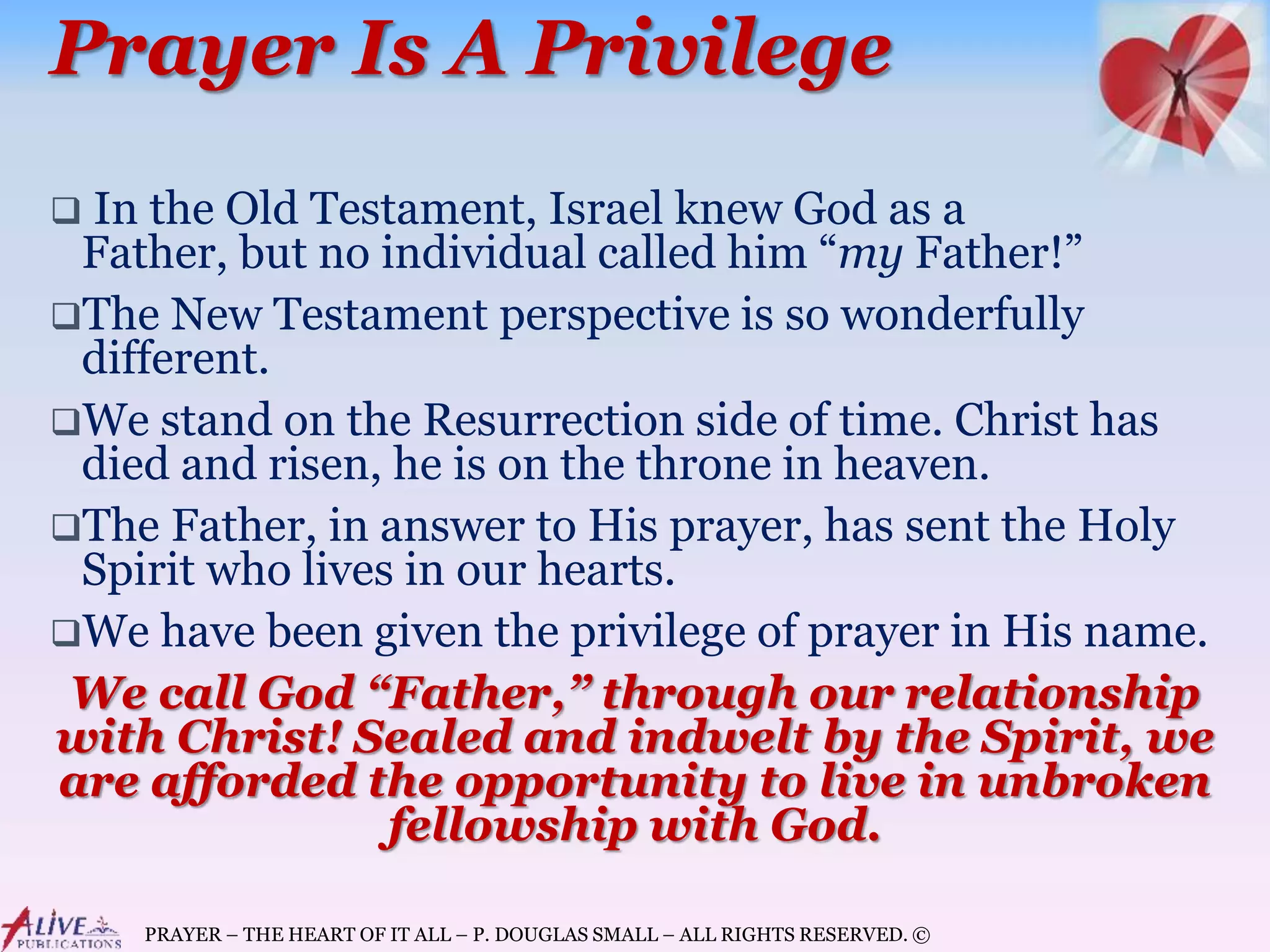 PRAYER - The Heart of It All - Chapter 1 | PPTX