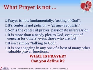 PRAYER - The Heart of It All - Chapter 1 | PPTX