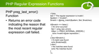 Php pattern matching | PPTX