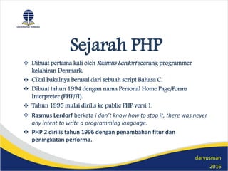 PHP untuk pemula | PPT