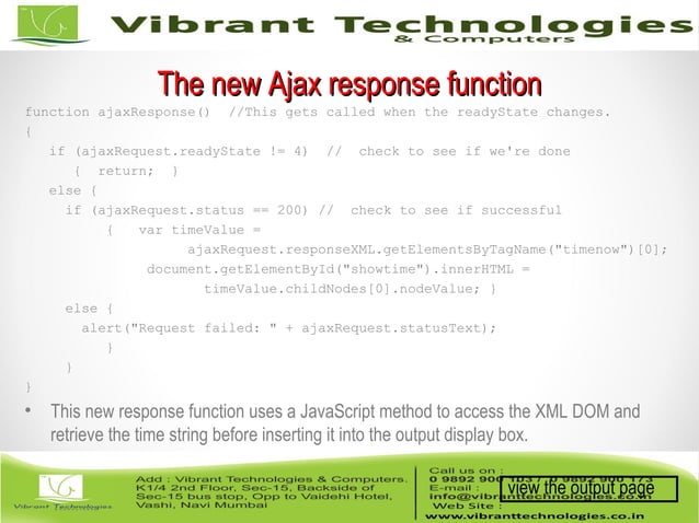 PHP - Introduction to PHP AJAX | PPT | Web Development | Internet