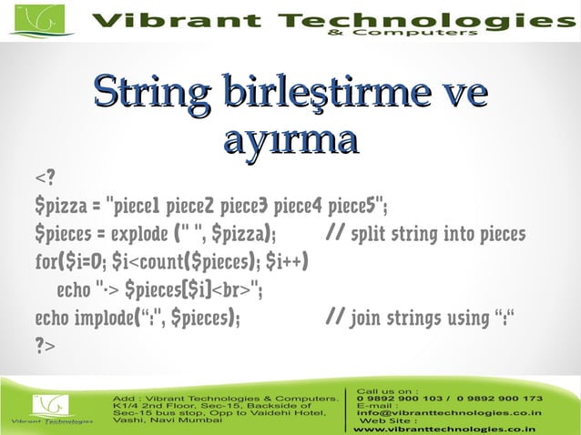 PHP - Introduction to String Handling | PPT | Free Download