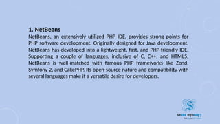 PHP Development Tools in 2024: Siddhiinfosoft | PPT