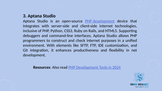 PHP Development Tools in 2024: Siddhiinfosoft | PPT