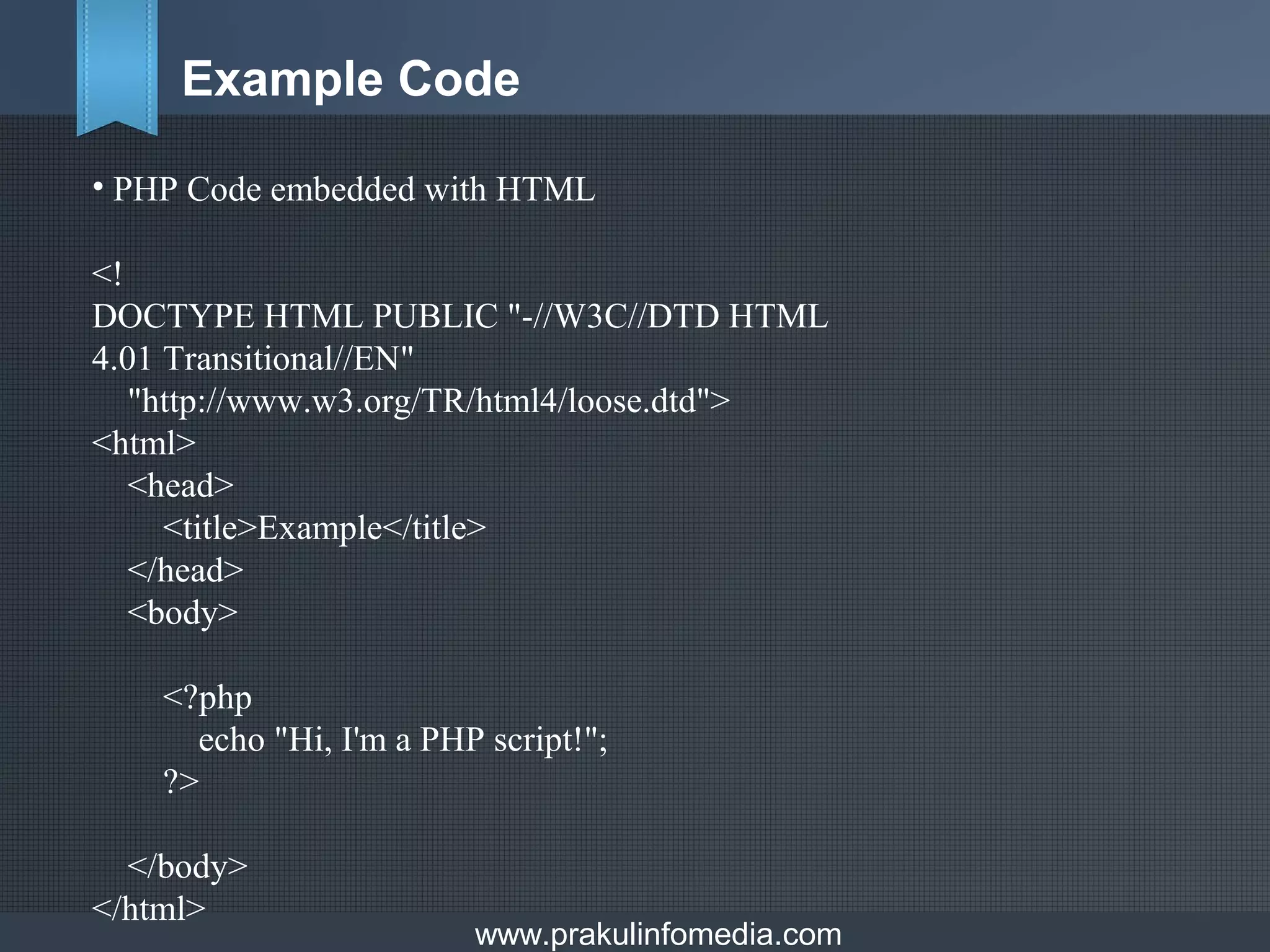 What is PHP? | PPT