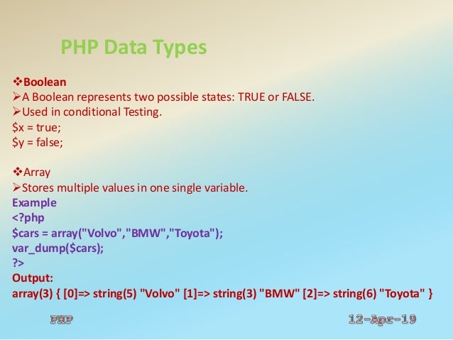 PHP Basics