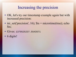 PHP floating point precision | PPT