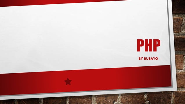 Php presentation | PPT
