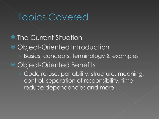 Php Procedural To Object Oriented Ppt 7983