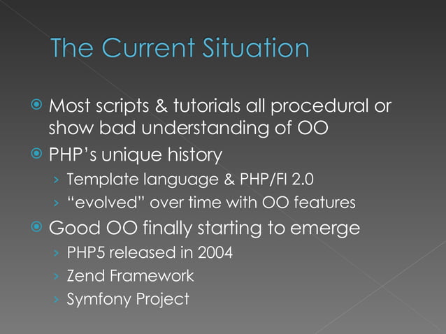 Php Procedural To Object Oriented Ppt 9290