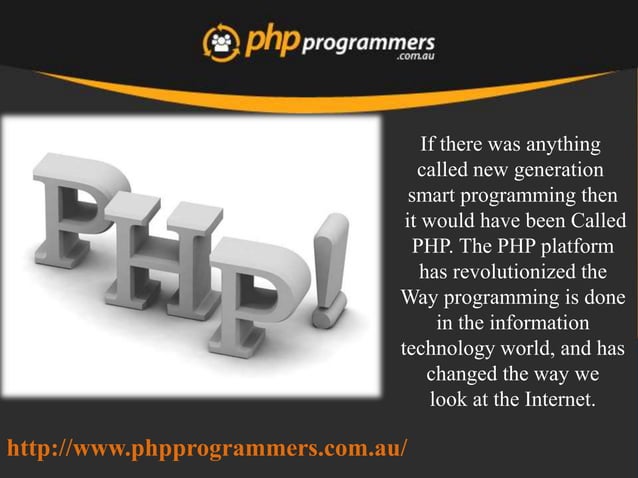 Php programmers | PPT