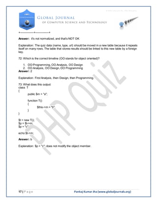 PHP Technical Questions | PDF