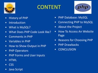 Php reports sumit | PPT