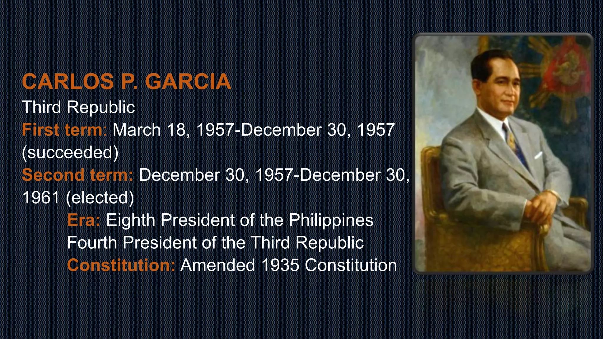 Presidents of the Philippines (Era & Constitutions) Summary | PPTX