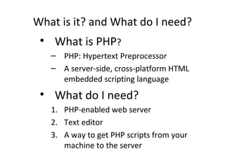Php Basic | PPT