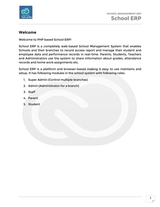 PHP based School ERP | PDF