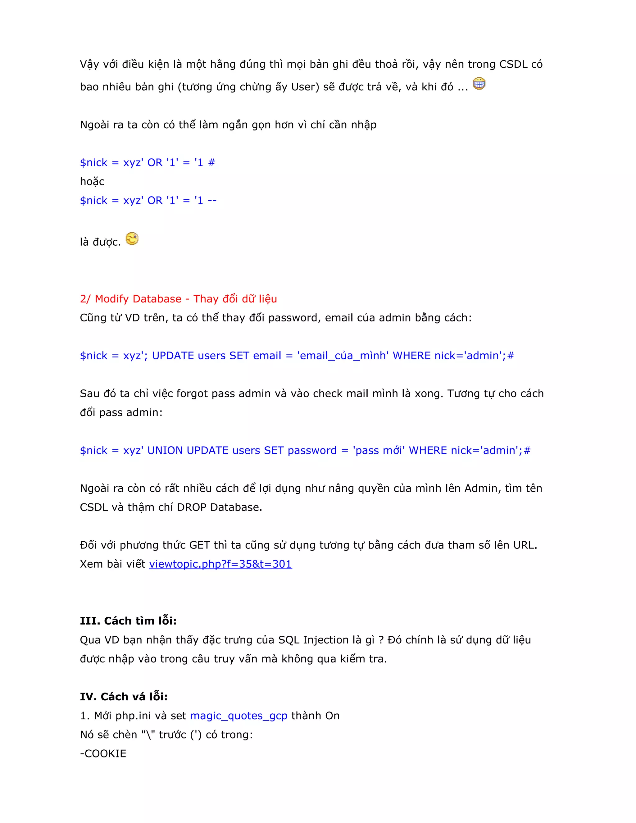 Php Security Sql Injection Docx