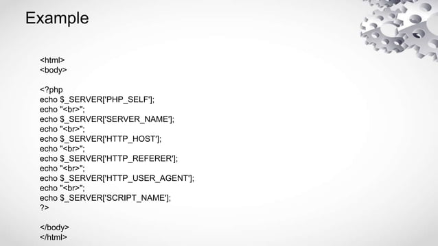 Php server variables | PPT