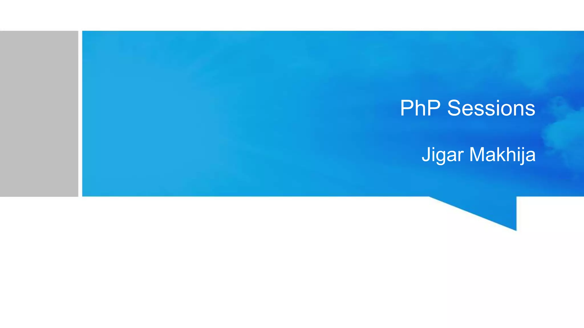 Php sessions | PPT