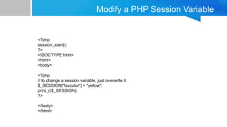 Php sessions | PPTX