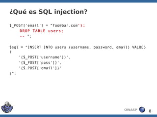 Eliminando SQL injection | PDF | Databases | Computer Software and Applications