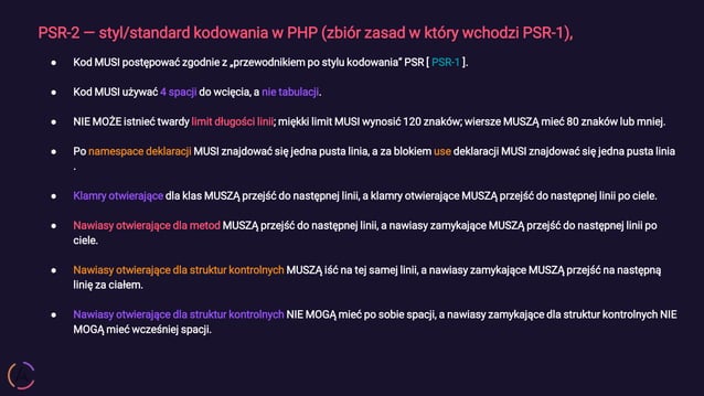 PSR czyli dobre praktyki programistyczne | PPT