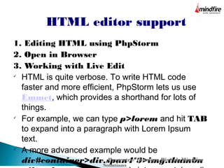 Php Storm 8 The Most Intelligent php ide | PPT