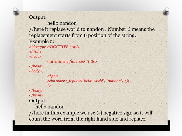 Php string function | PPT Php string function | PPT