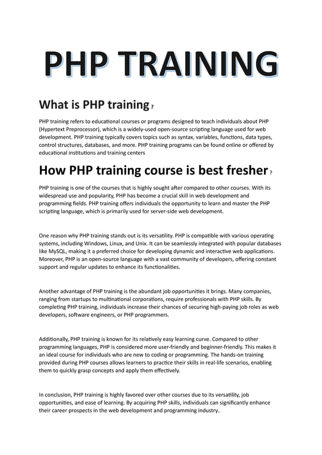 PHP TRAINING.docx