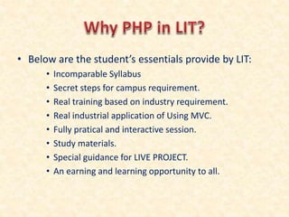 Php training lit susant k rout | PPT
