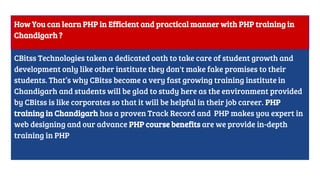 Php training in chandigarh | PPTX | Web Development | Internet
