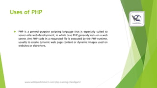 Php training in chandigarh | PPT