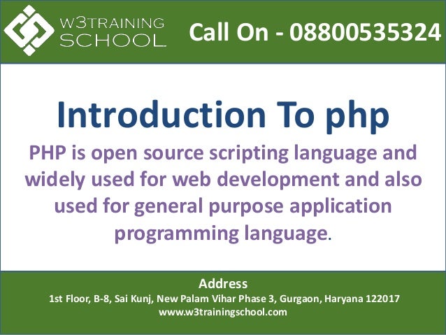 Best Php training institute in gurgaon for Professionals
