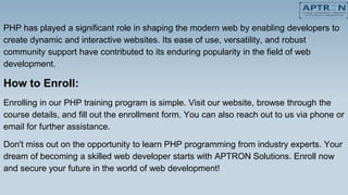 PHP Training Institute in Noida.pptx