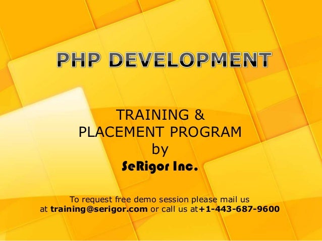Php Development Training and Placement Program