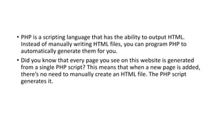 Php tutorial | PPT