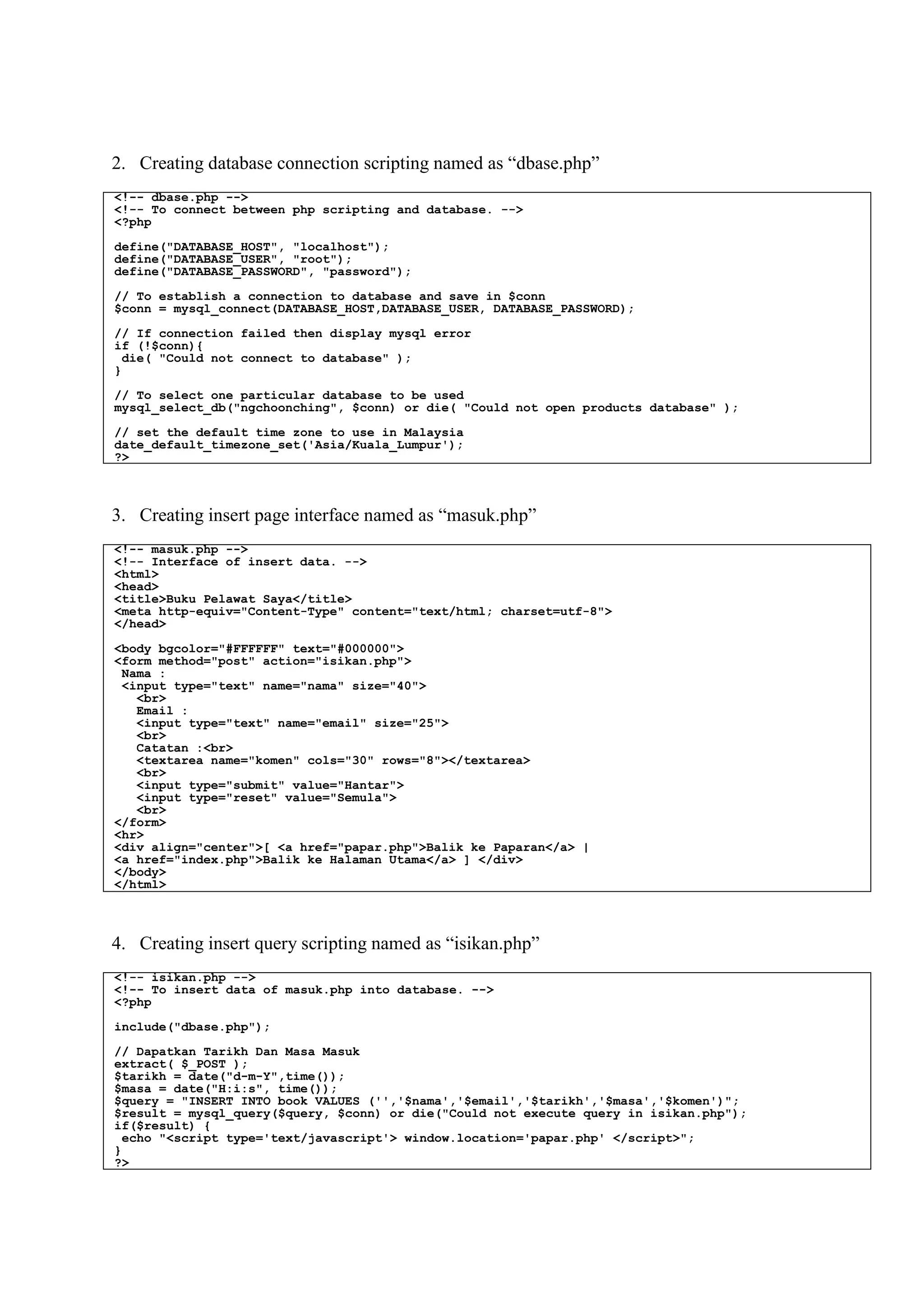 Php tutorial guestbook system | PDF