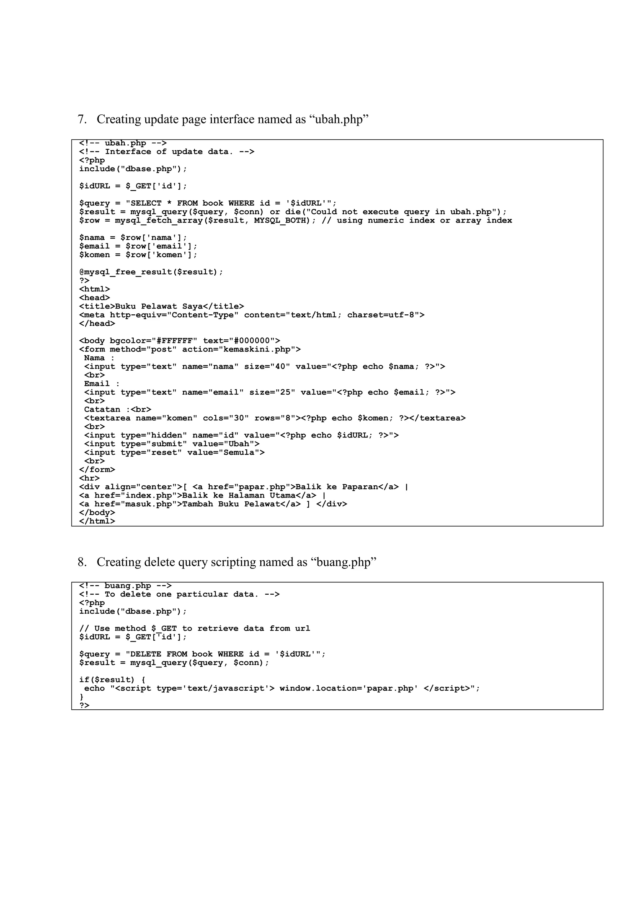 Php tutorial guestbook system | PDF