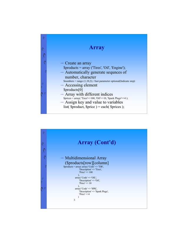 Php Tutorial Handout Pdf