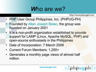 Phpugph Presentation | PPT