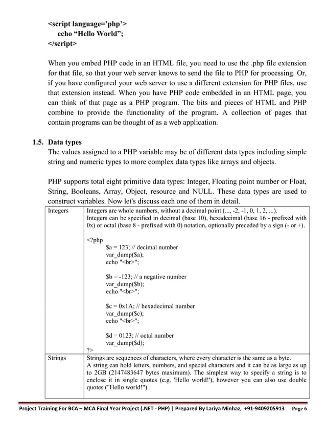 Php Unit 1 Introduction To Php Pdf 7254