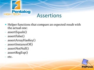 Unit Testing in PHP | PPTX
