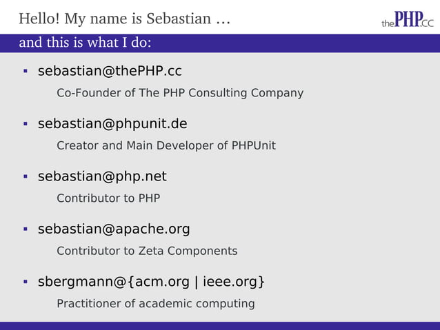 PHPUnit best practices presentation | PPT | Free Download