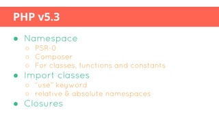 Php v5.3+ features | PPT