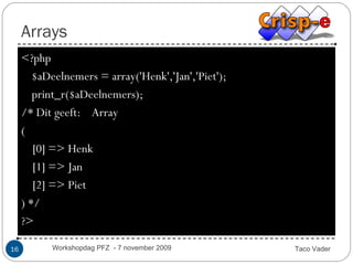 Beginnen met PHP | PPT